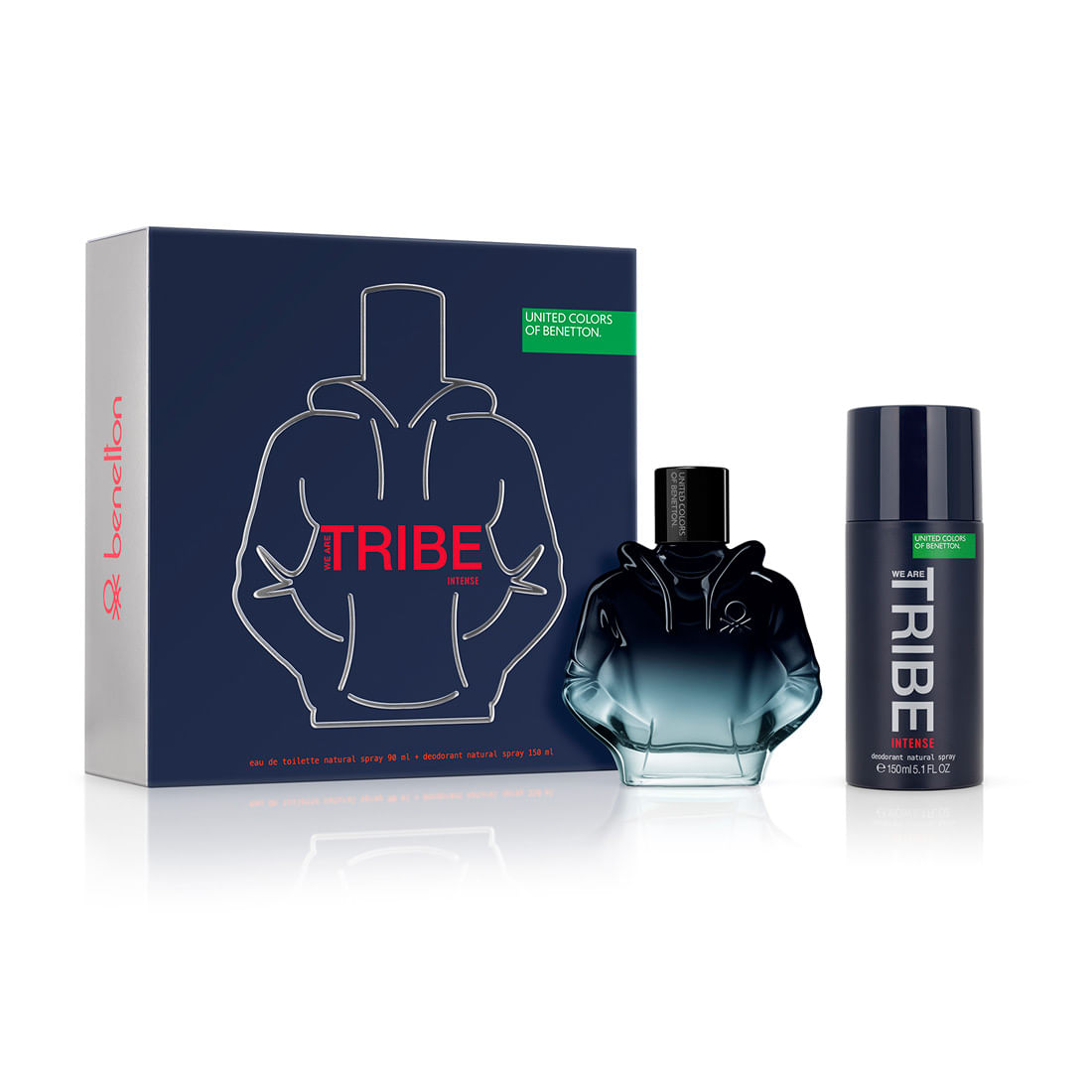 We Are Tribe Intense EDP Set de Benetton - Beauty24