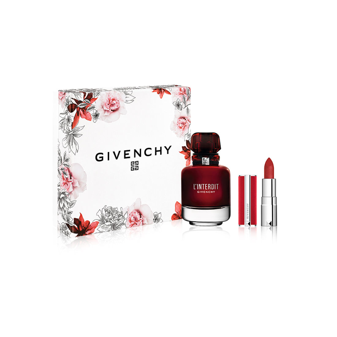L'Interdit EDP Rouge 50 ml + Mini Le Rouge N37 Set de Givenchy - Rouge ...
